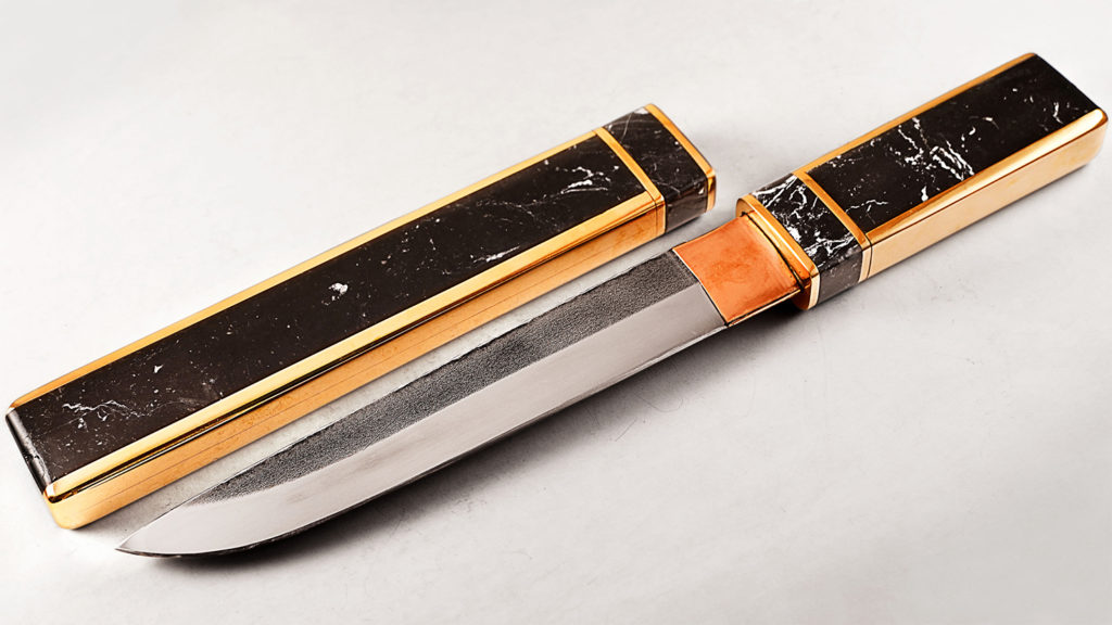The Black Marble Tanto - Faraway Forge, LLC