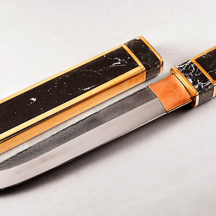 The Black Marble Tanto - Faraway Forge, LLC